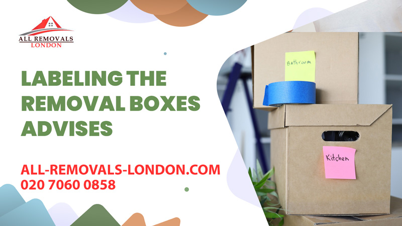 Labeling the removal boxes advises | All Removals London